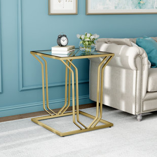 Gold End & Side Tables You'll Love | Wayfair