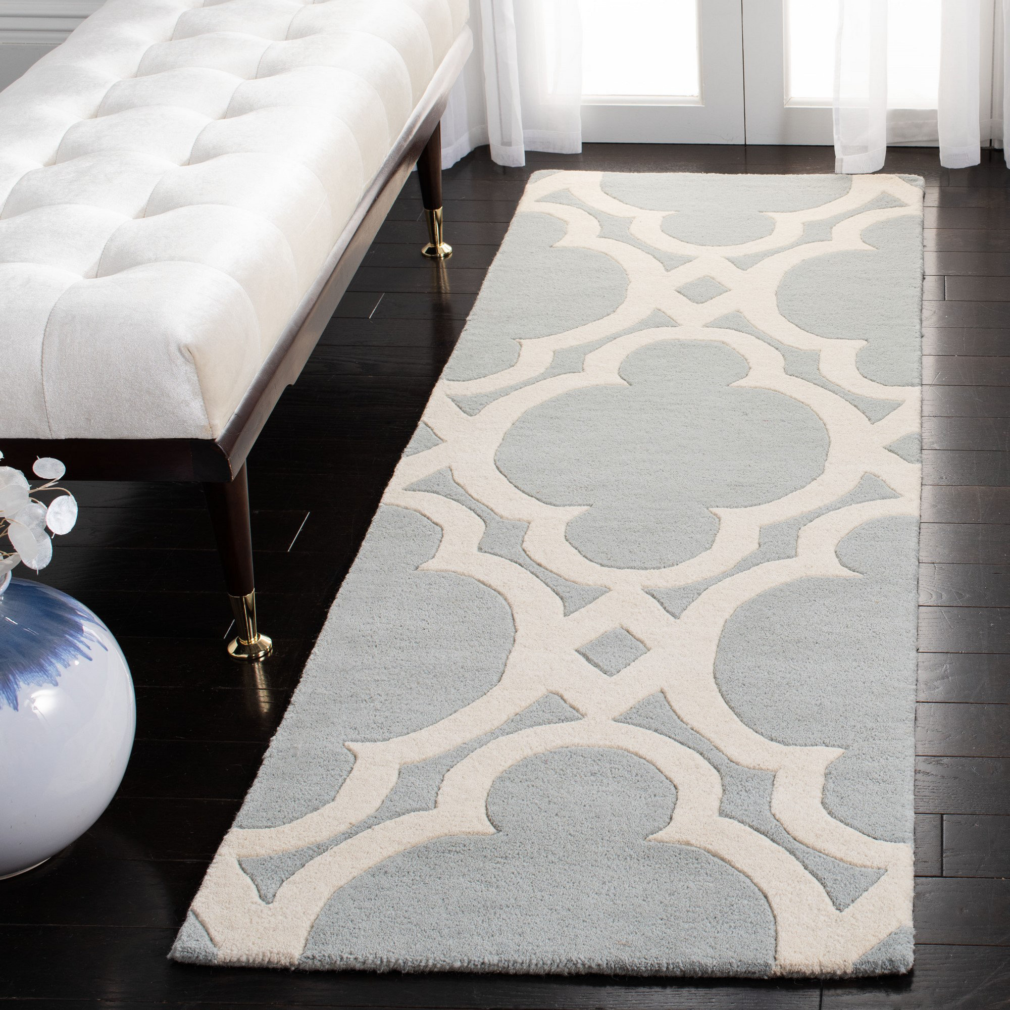 Winston Porter Carolene Hand Tufted Wool Geometric Rug | Wayfair