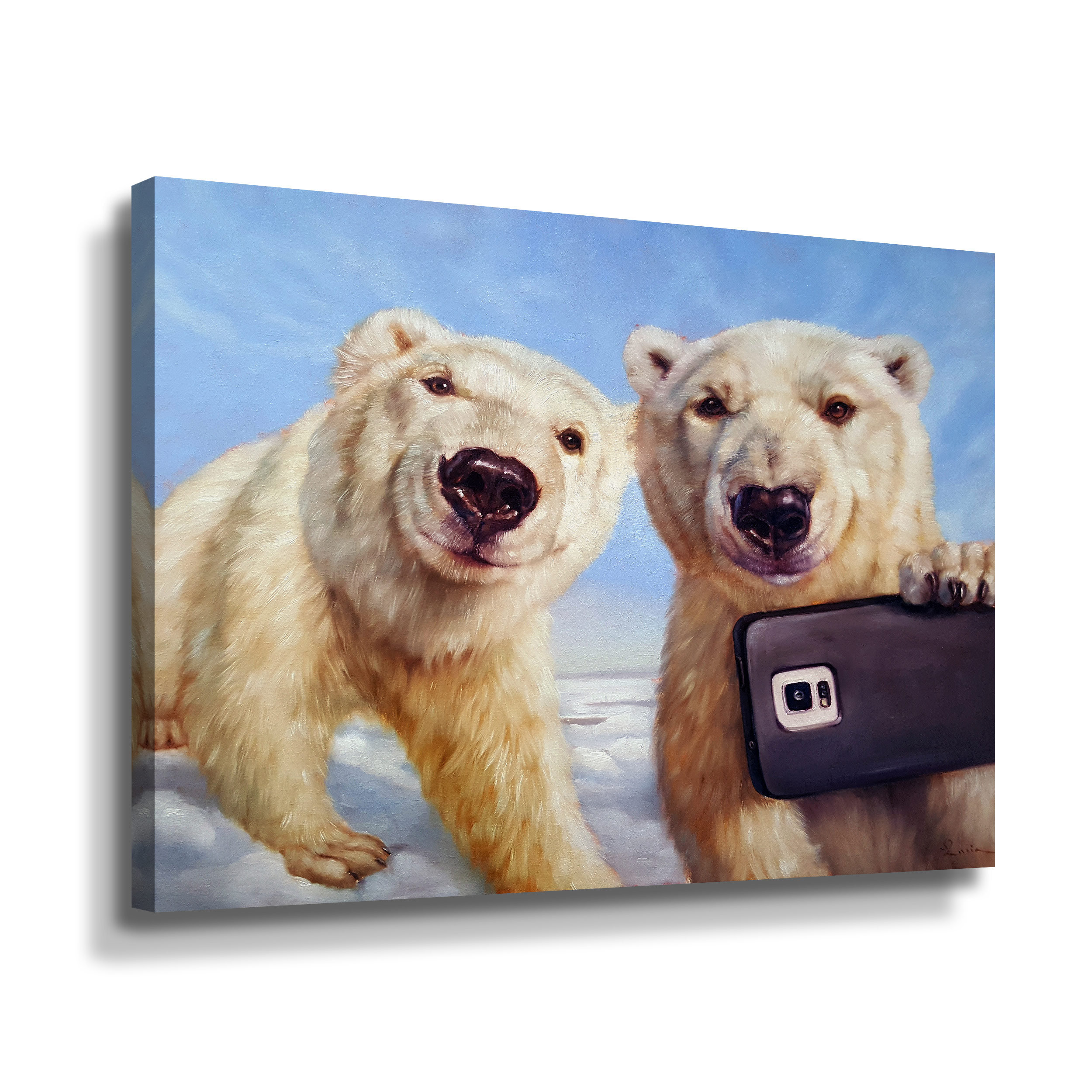 Winston Porter Polargram - Graphic Art on Canvas | Wayfair