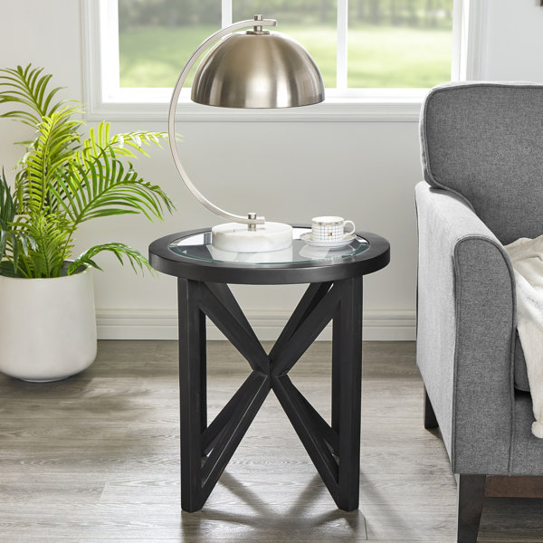 HLILish Modern Simple Glass Coffee Table, Tempered Glass Coffee Table ...