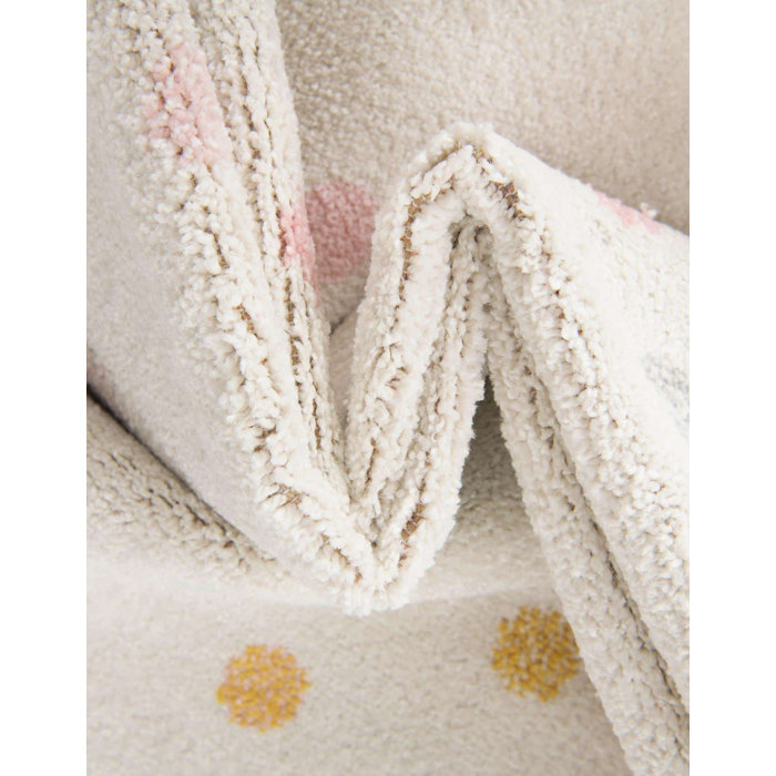 Unique Loom Polka Dots Machine Woven / Power Loomed Polypropylene Rug ...