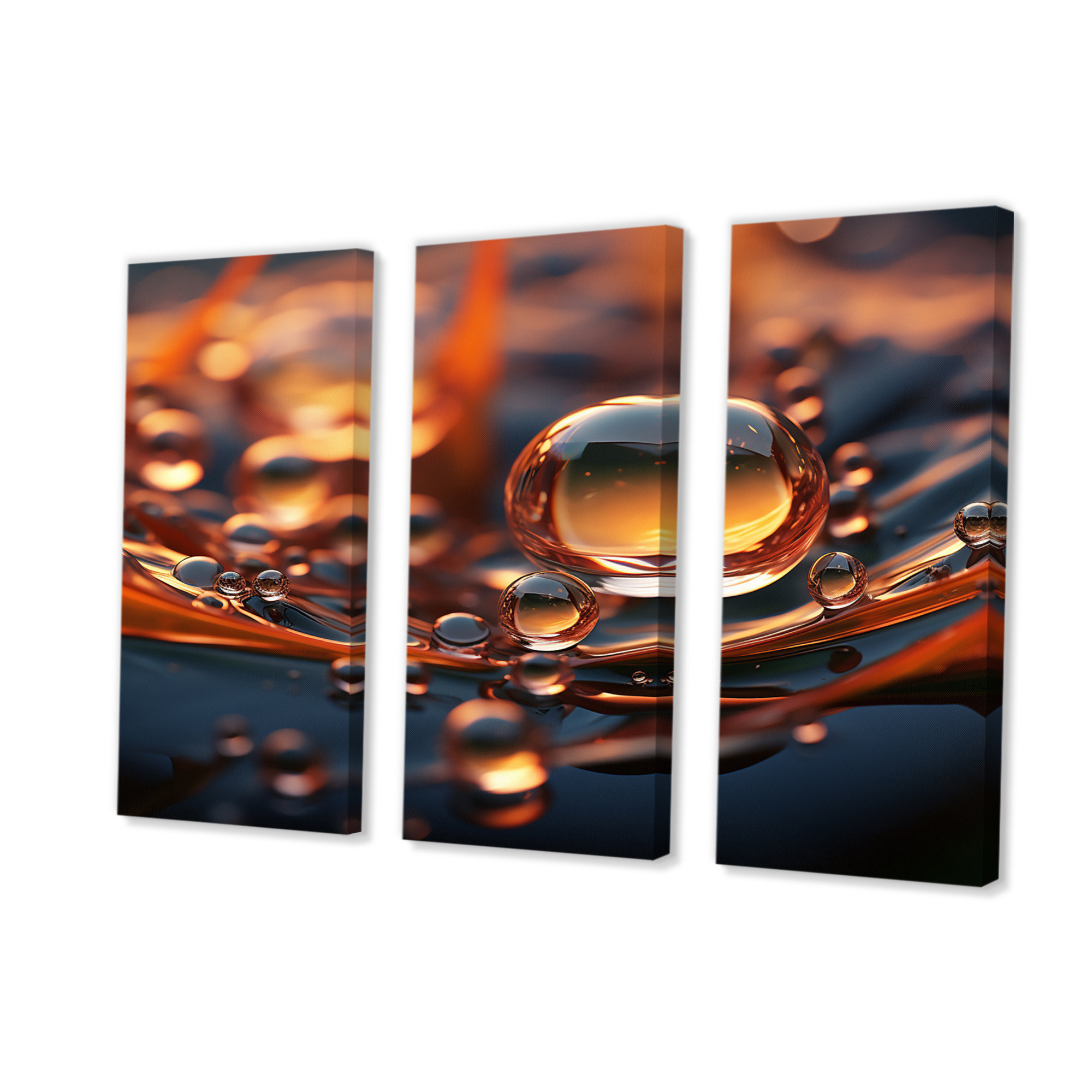 Design Art Morning Dew Pearls Tender Sunshine Reflections I - Flowers ...