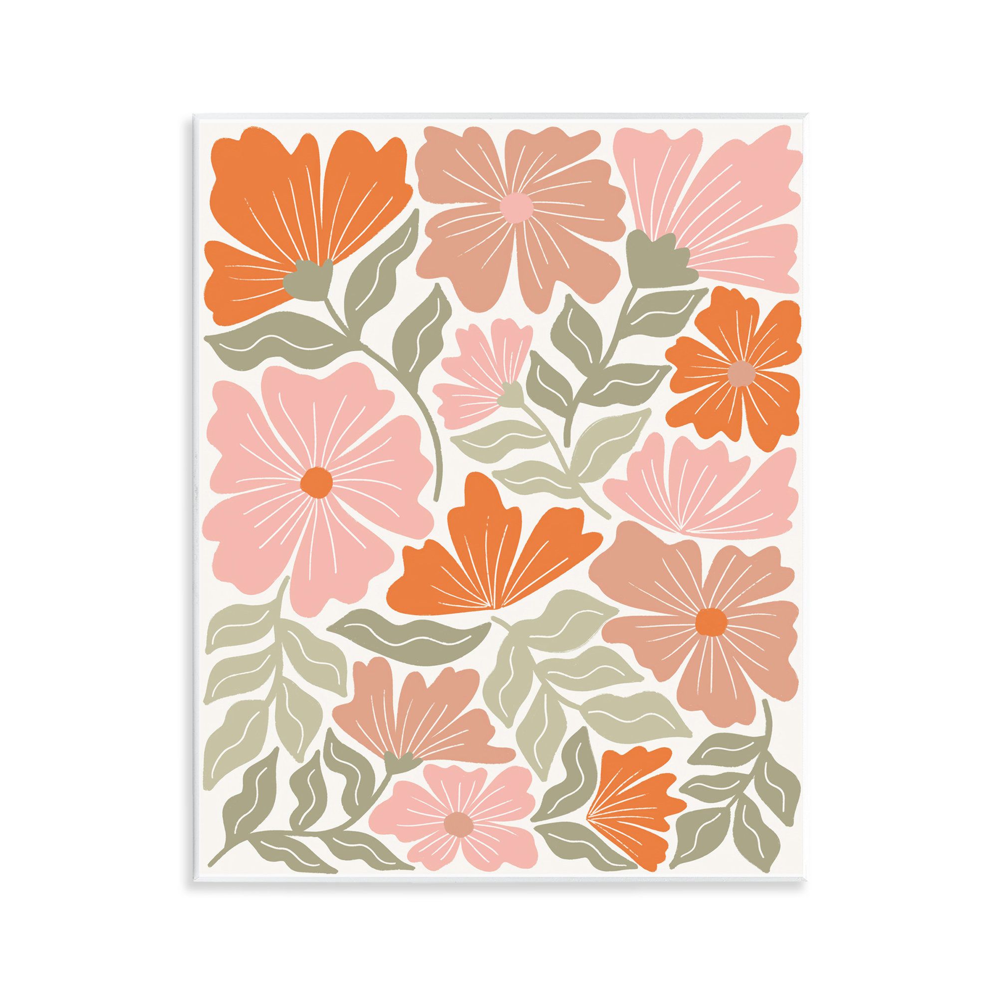 Dakota Fields Funky Asymmetrical Florals Wall Plaque Art by Taylor ...