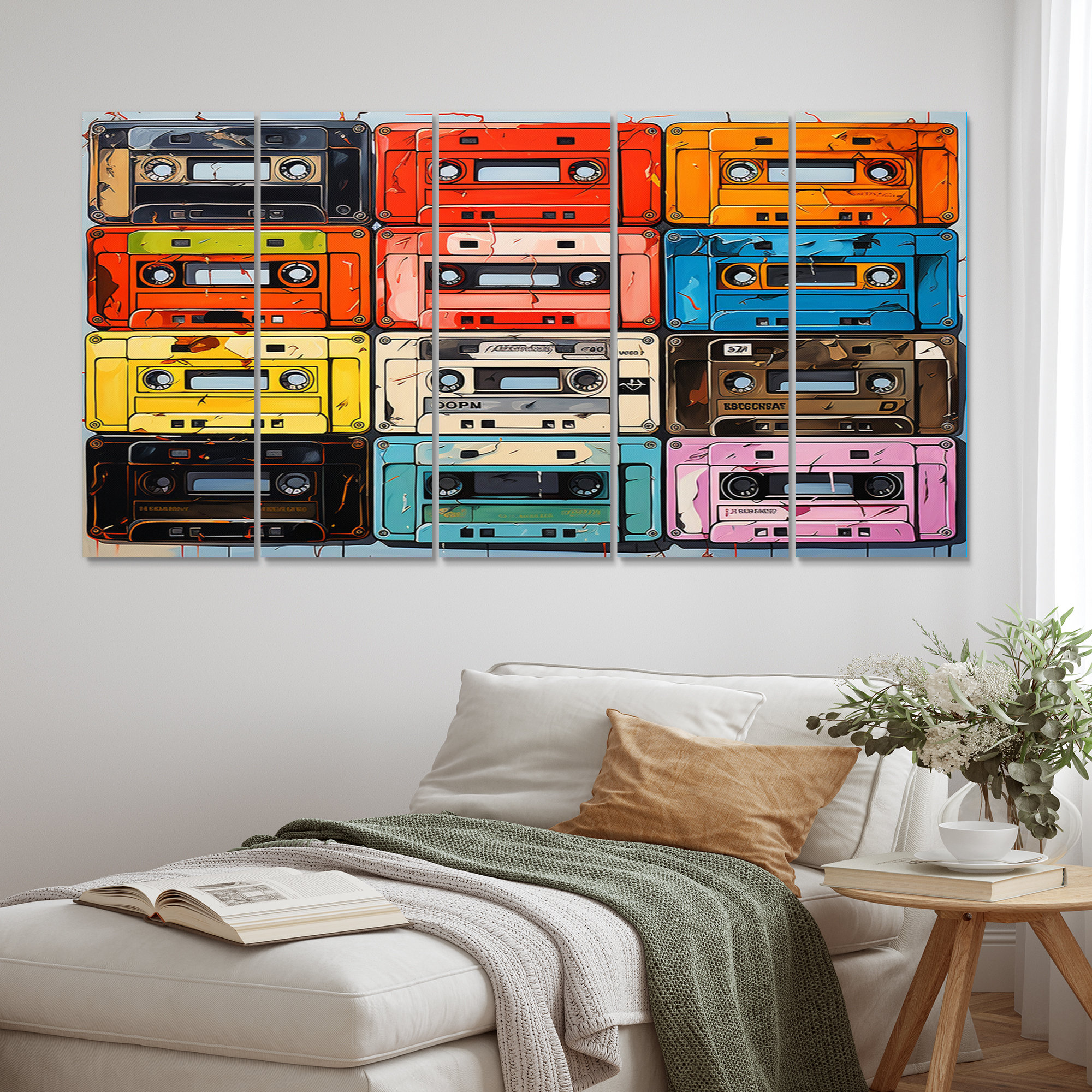 Design Art Popart Cassette Tapes II - Music Metal Wall Decor Set | Wayfair