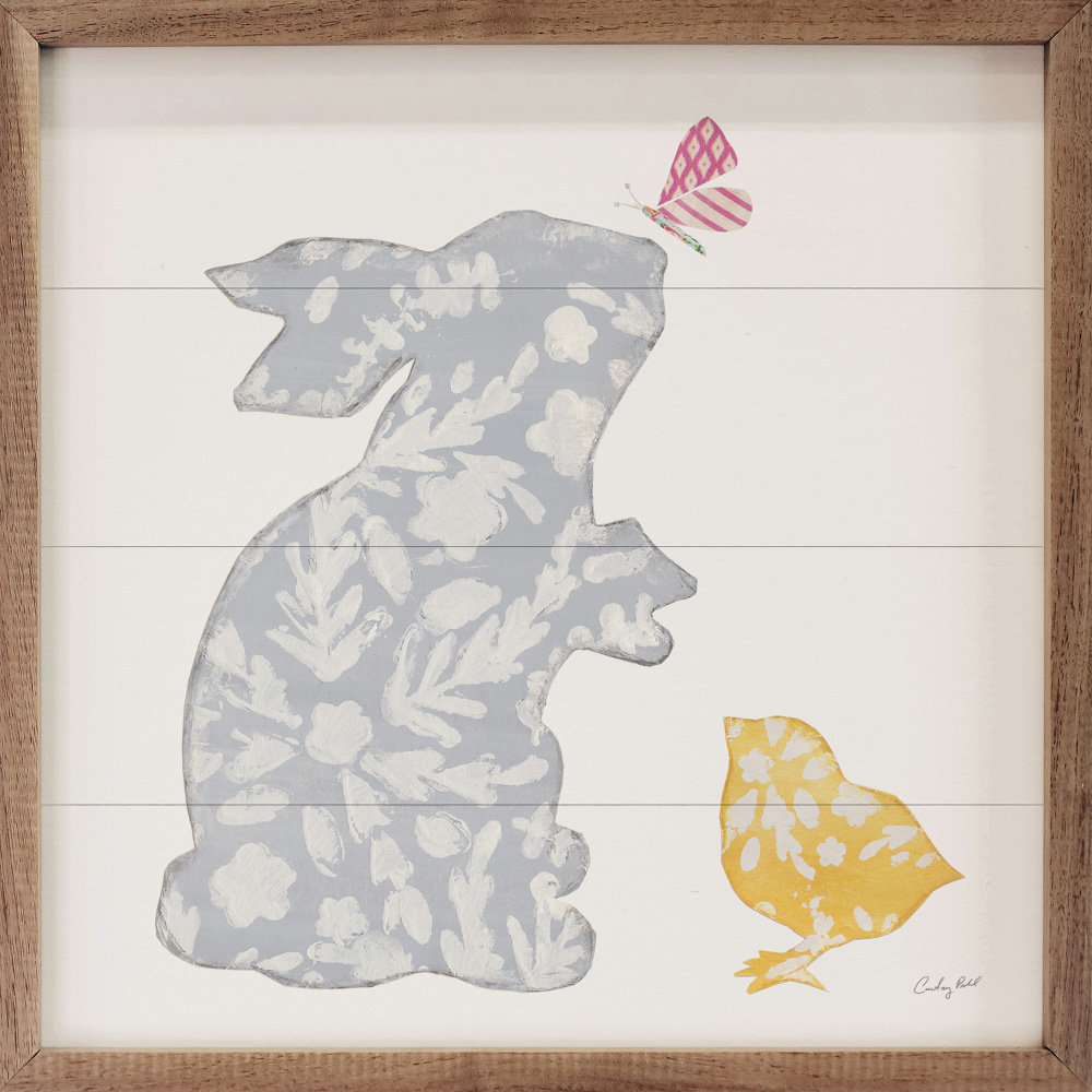 August Grove Spring Has Sprung I Pink Butterfly By Courtney Prahl | Wayfair