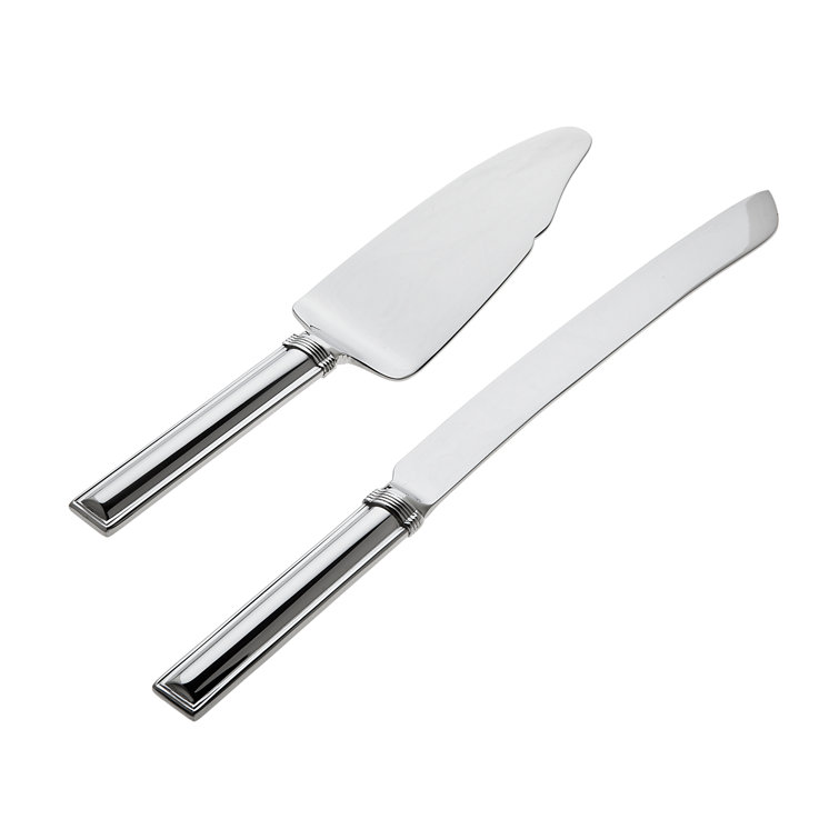 Godinger Silver Art Co Capri 18/10 Stainless Steel Cake Server Set ...