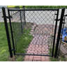 SINOFURN Adjustable Chain Link Walk Gate Kit with Round Corner Frame ...