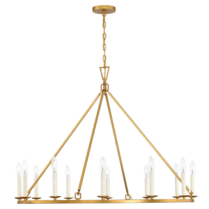 Gracie Oaks Zakery 12 - Light Dimmable Chandelier & Reviews | Wayfair