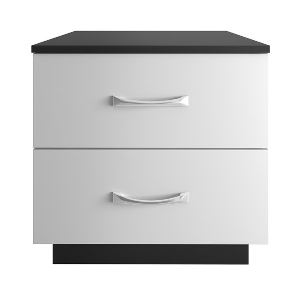 Boyd Sleep Sleep Hamilton Double Drawer Low Profile Nightstand ...