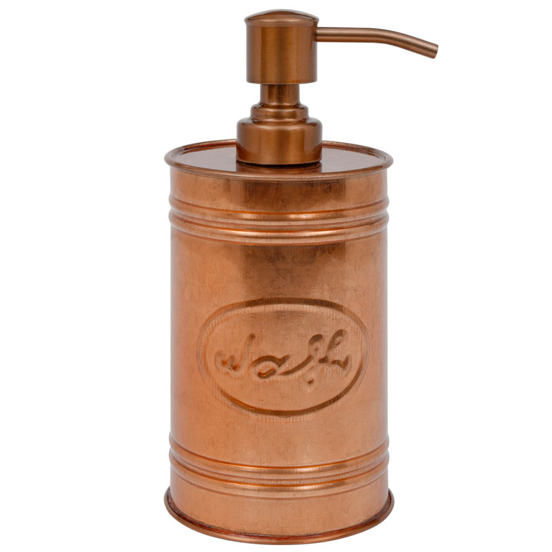 August Grove® Bion Demaree Copper Tone Soap Dispenser - Copper Bathroom ...