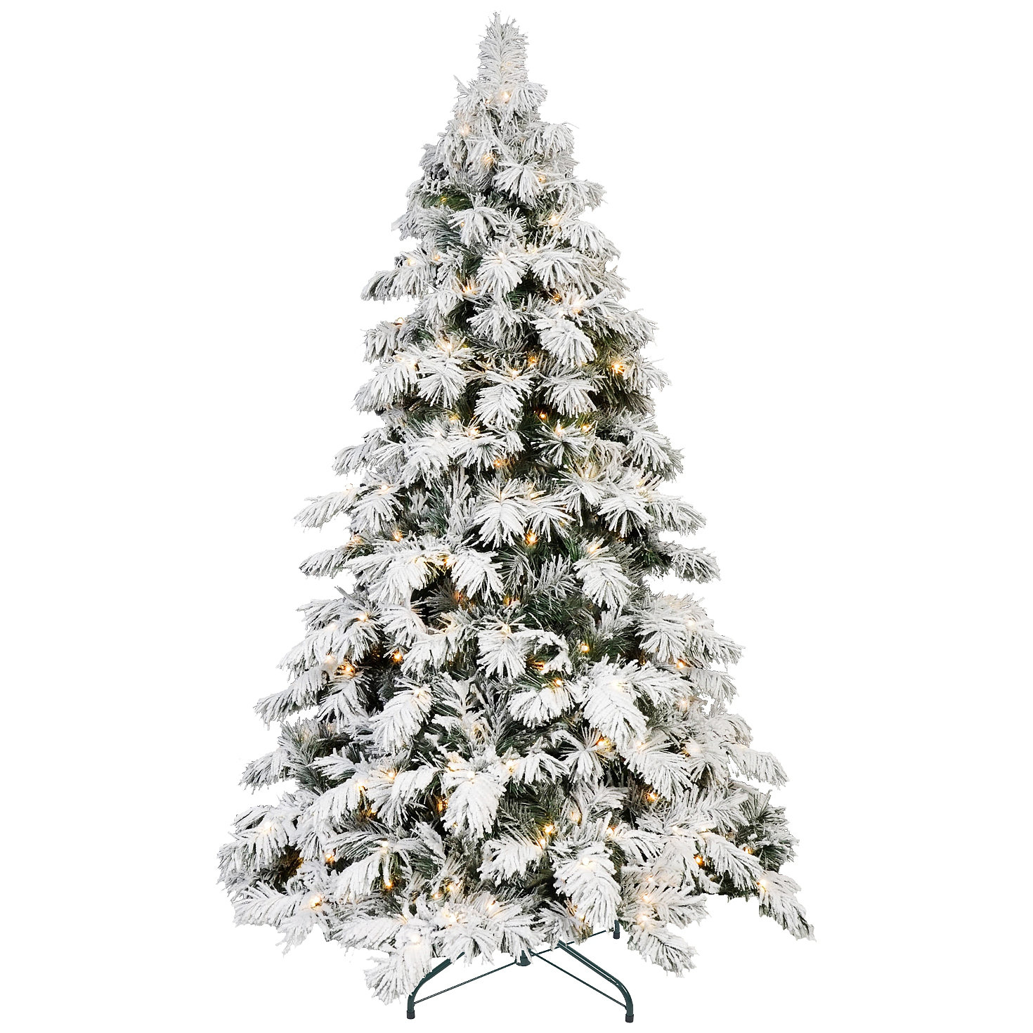 Alcott Hill® 7Ft Flocked Scarecrow-Shaped Christmas Tree With 360 Warm ...