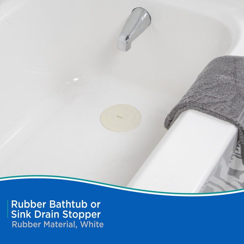 Kenney Rubber Drain Stopper, 5" Diameter, White & Reviews | Wayfair