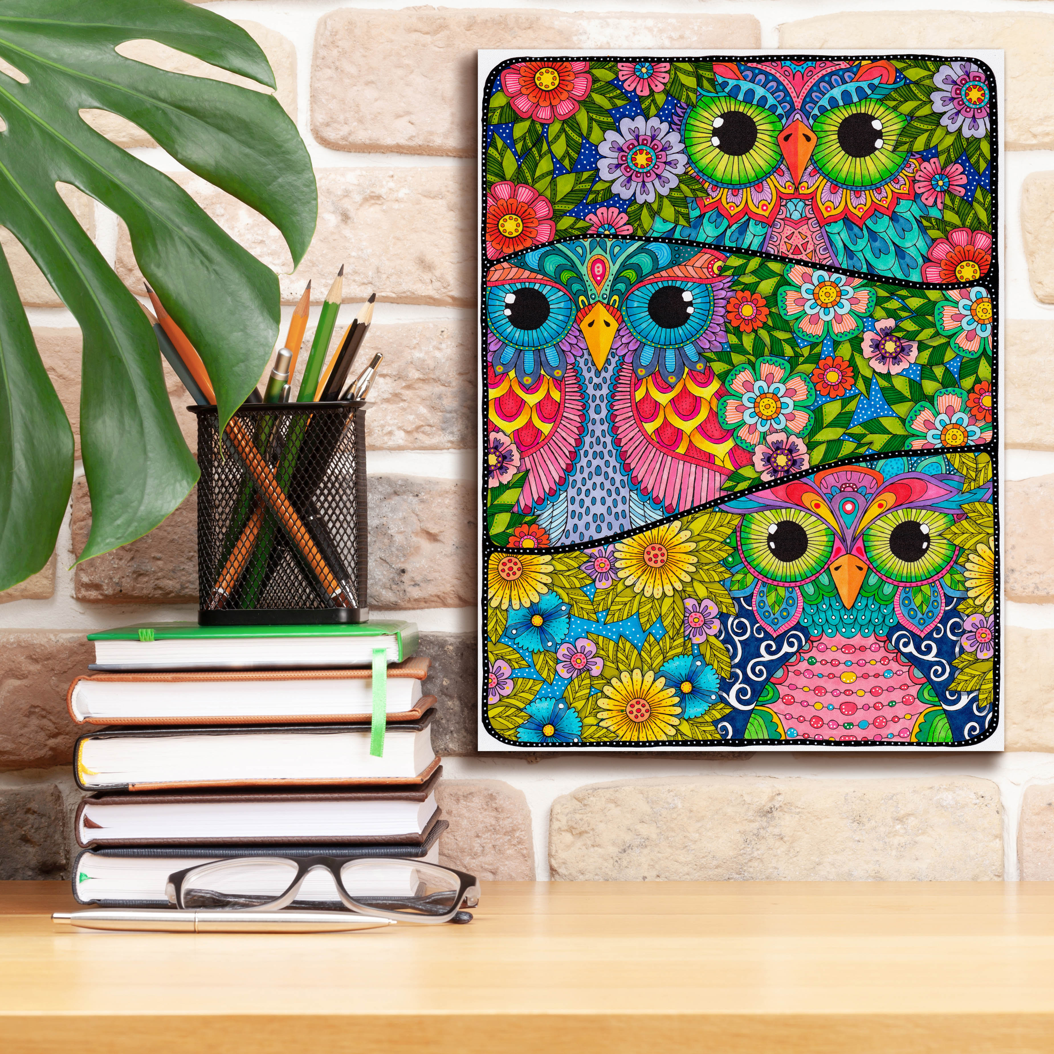 Millwood Pines Night Owls 29' by Hello Angel Canvas Wall Art | Wayfair