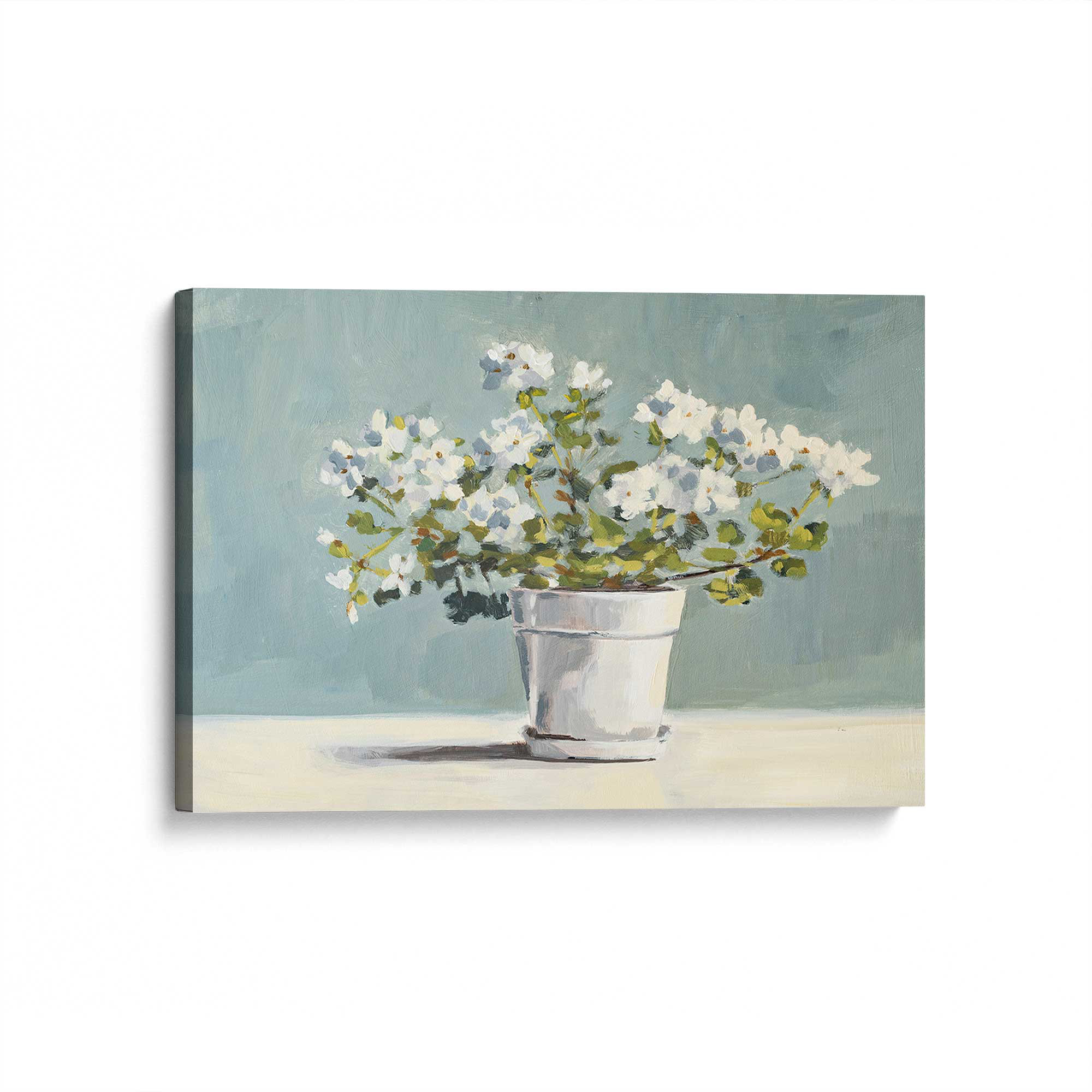 Winston Porter White Flower Pot II by Marian Parsons Canvas Art Print ...