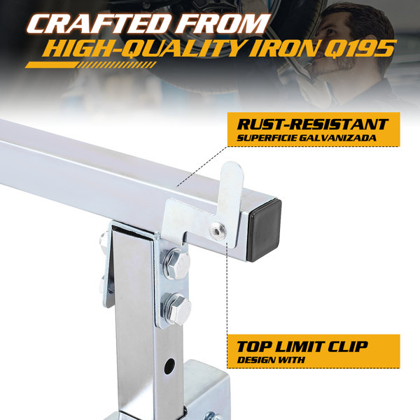 Magshion 2-Pack Heavy-Duty Adjustable 7-Speed Saw Horse Brackets ...