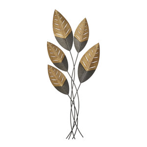 Dakota Fields Metal Hammered Leaf Wall Décor & Reviews | Wayfair