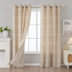 Wrought Studio Ombre Gradient Striped Jacquard Light Filtering Curtain ...