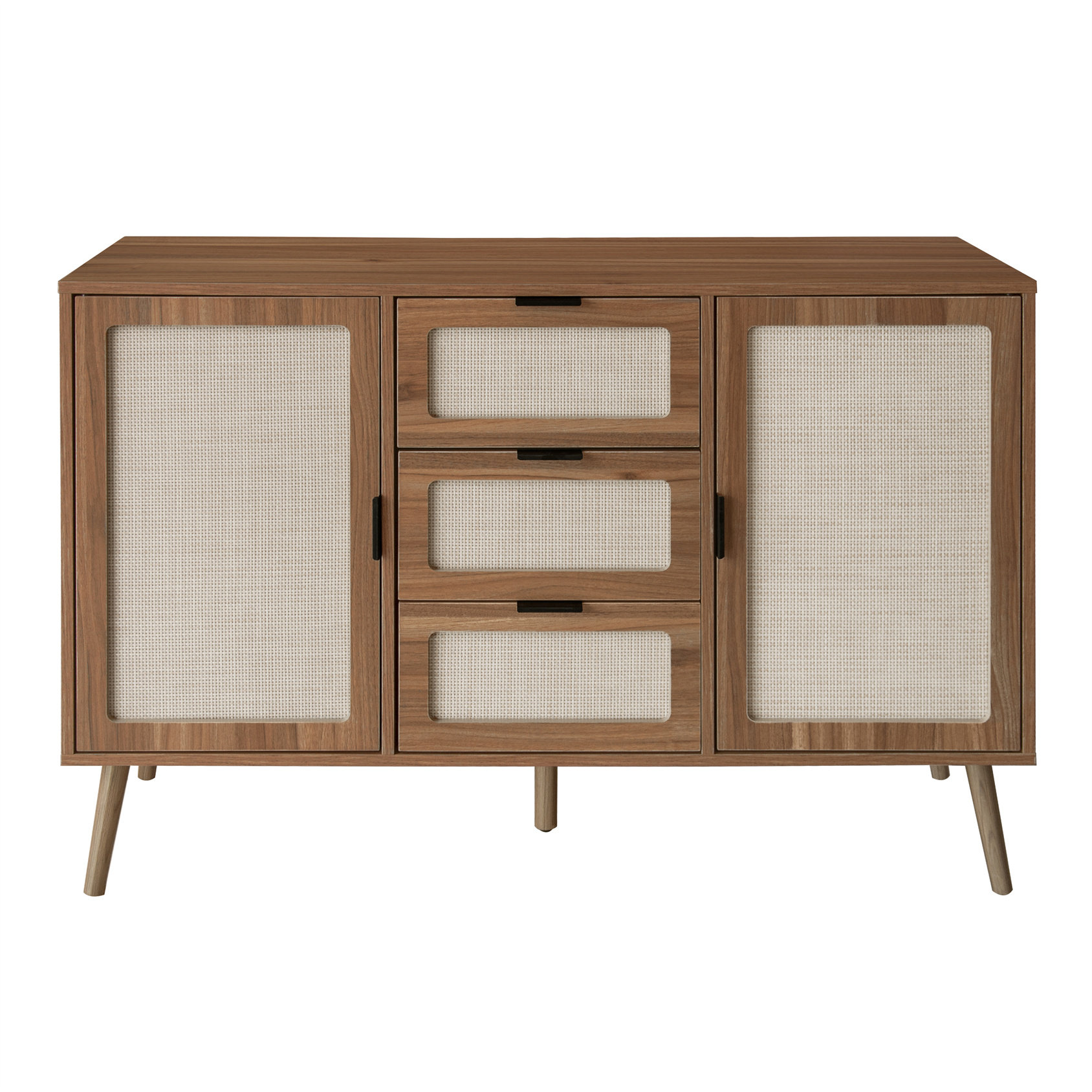 Bay Isle Home 47" Wide Rattan Door Sideboard With Adjustable Shelves ...