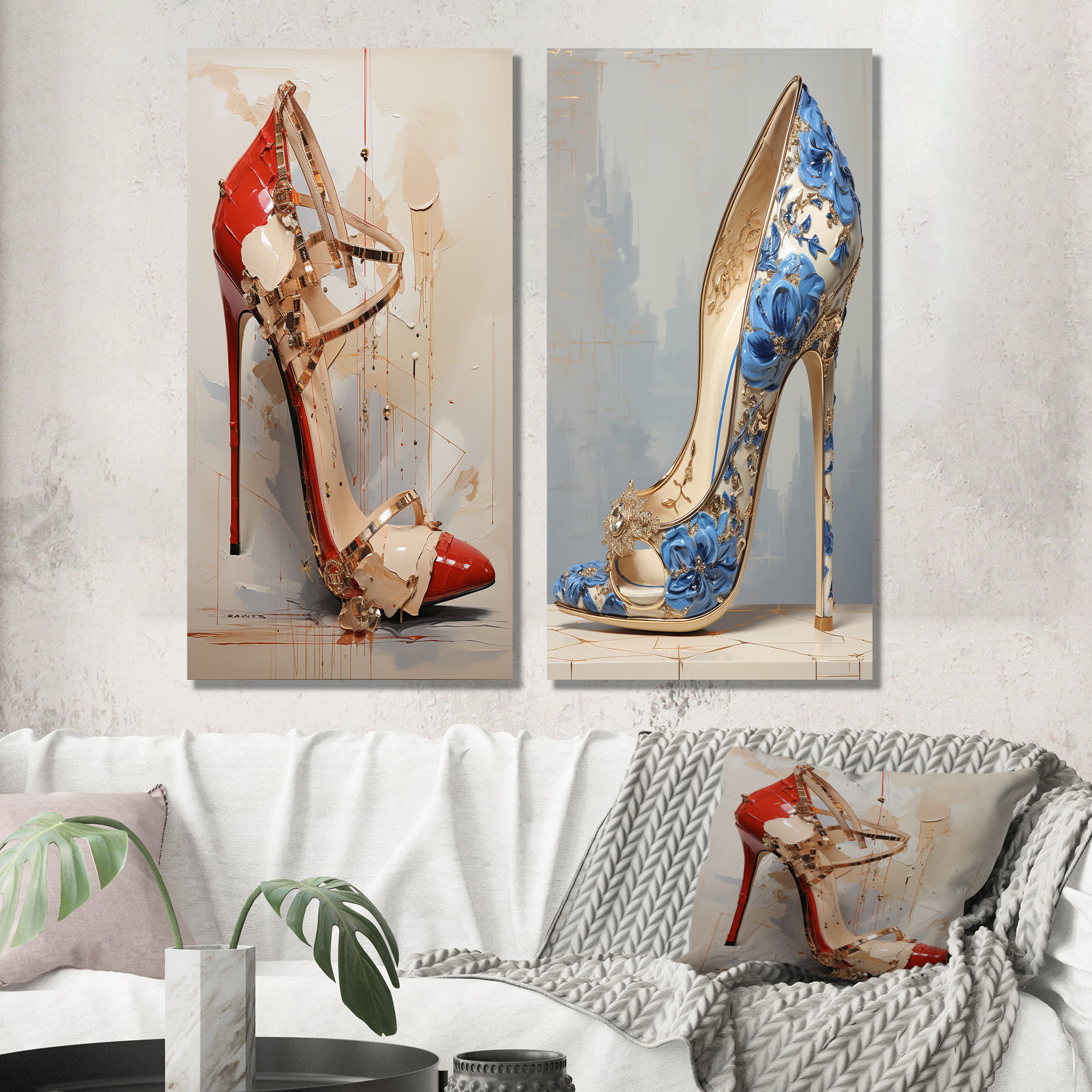 House of Hampton® Chic Fashion Heel - Fashion High Heels Metal Wall Art ...