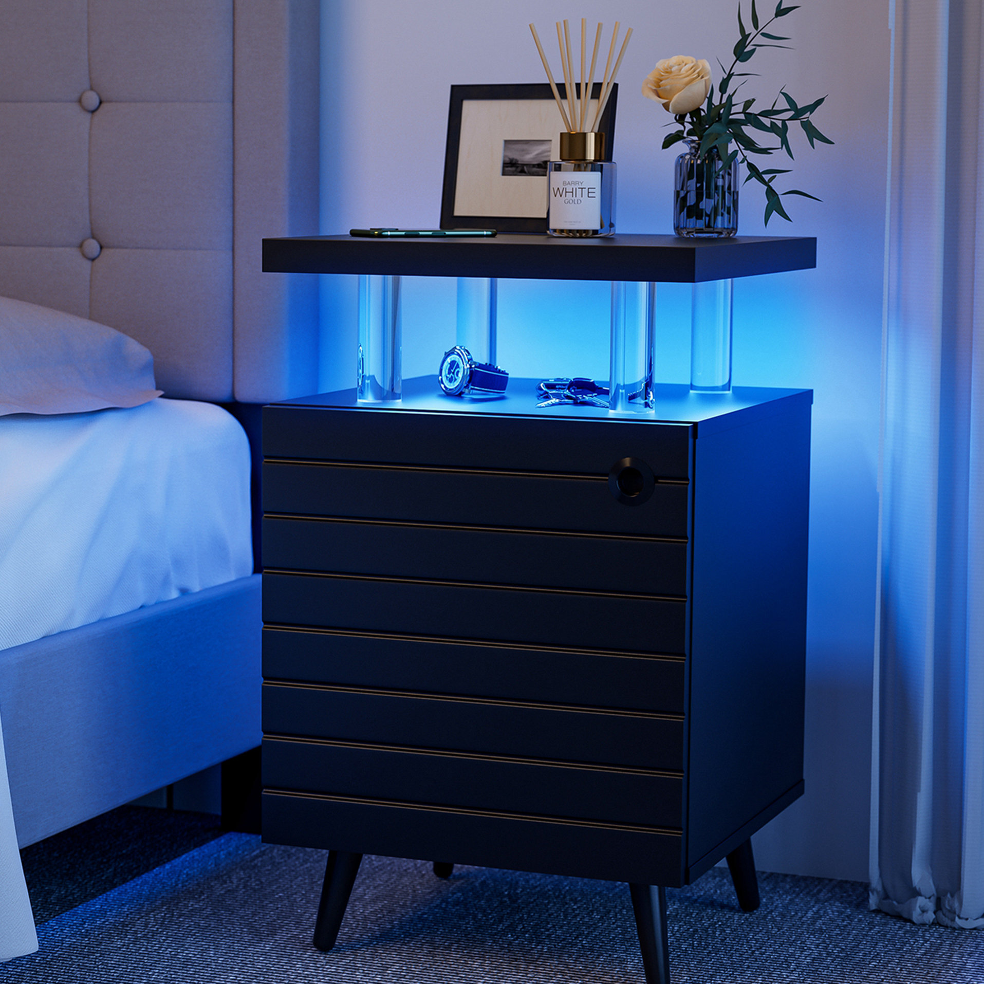 Ivy Bronx Julide Engineered Wood Nightstand | Wayfair