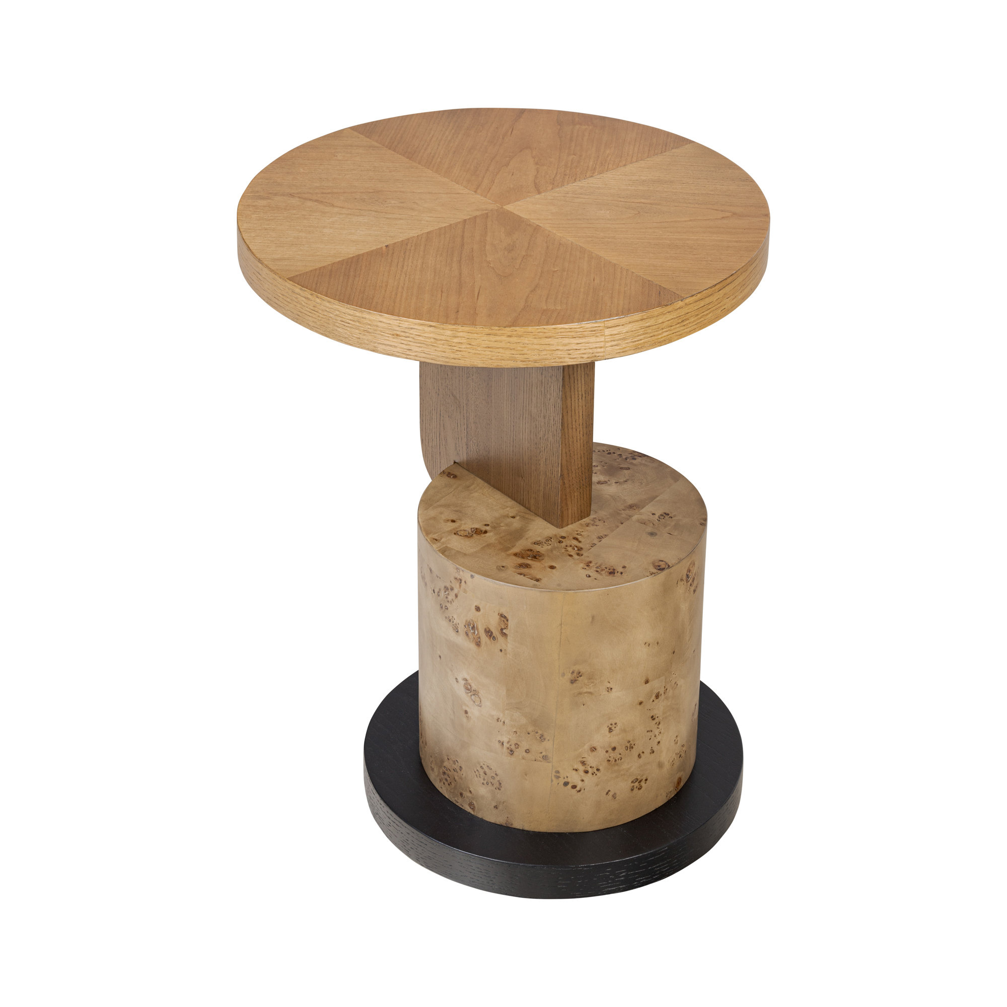 Hokku Designs Gidget Side Table - Black Oak/mappa Burl/ Poplar/cherry ...