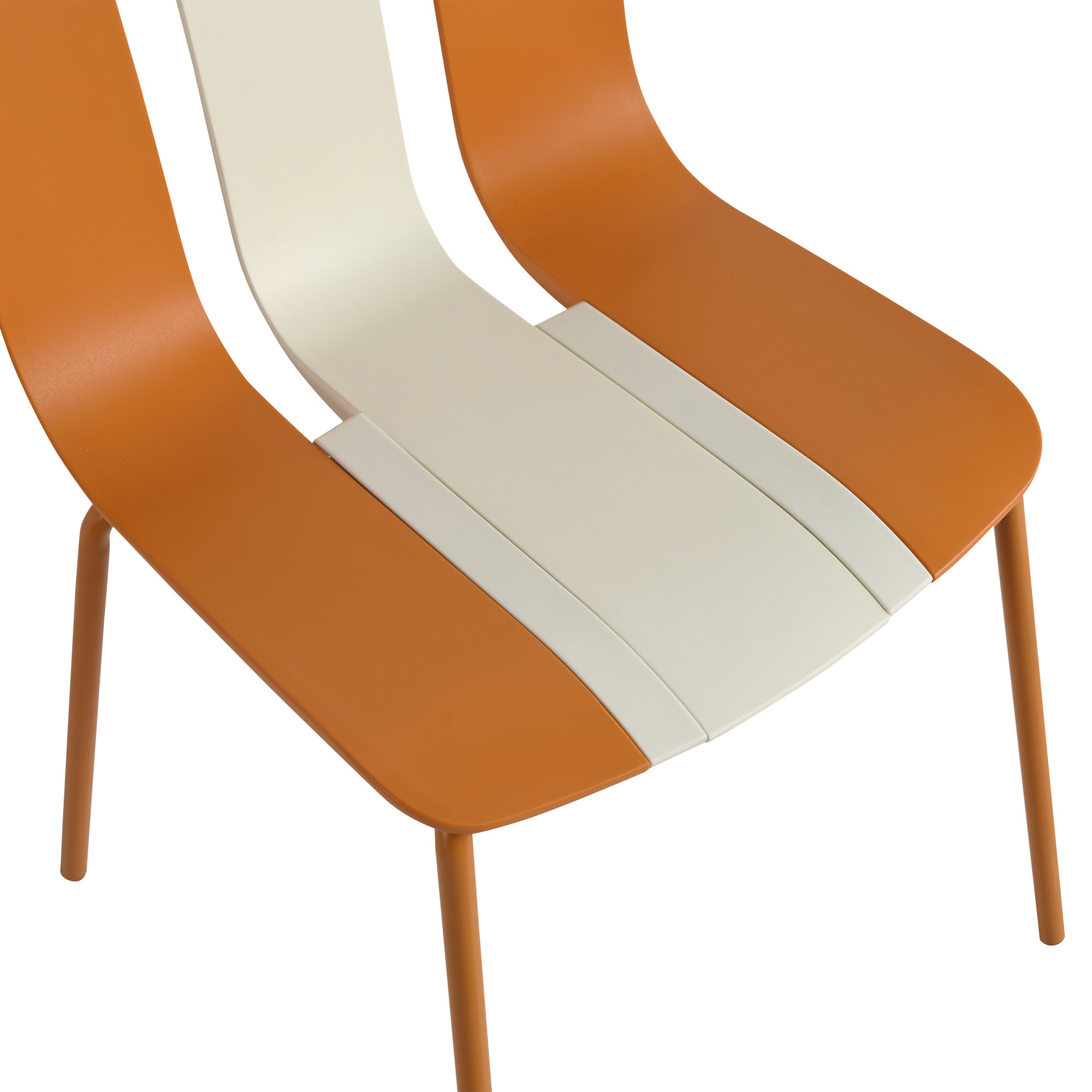 Corrigan Studio® 4-Pack Modern Striped Color Block Chairs | Wayfair