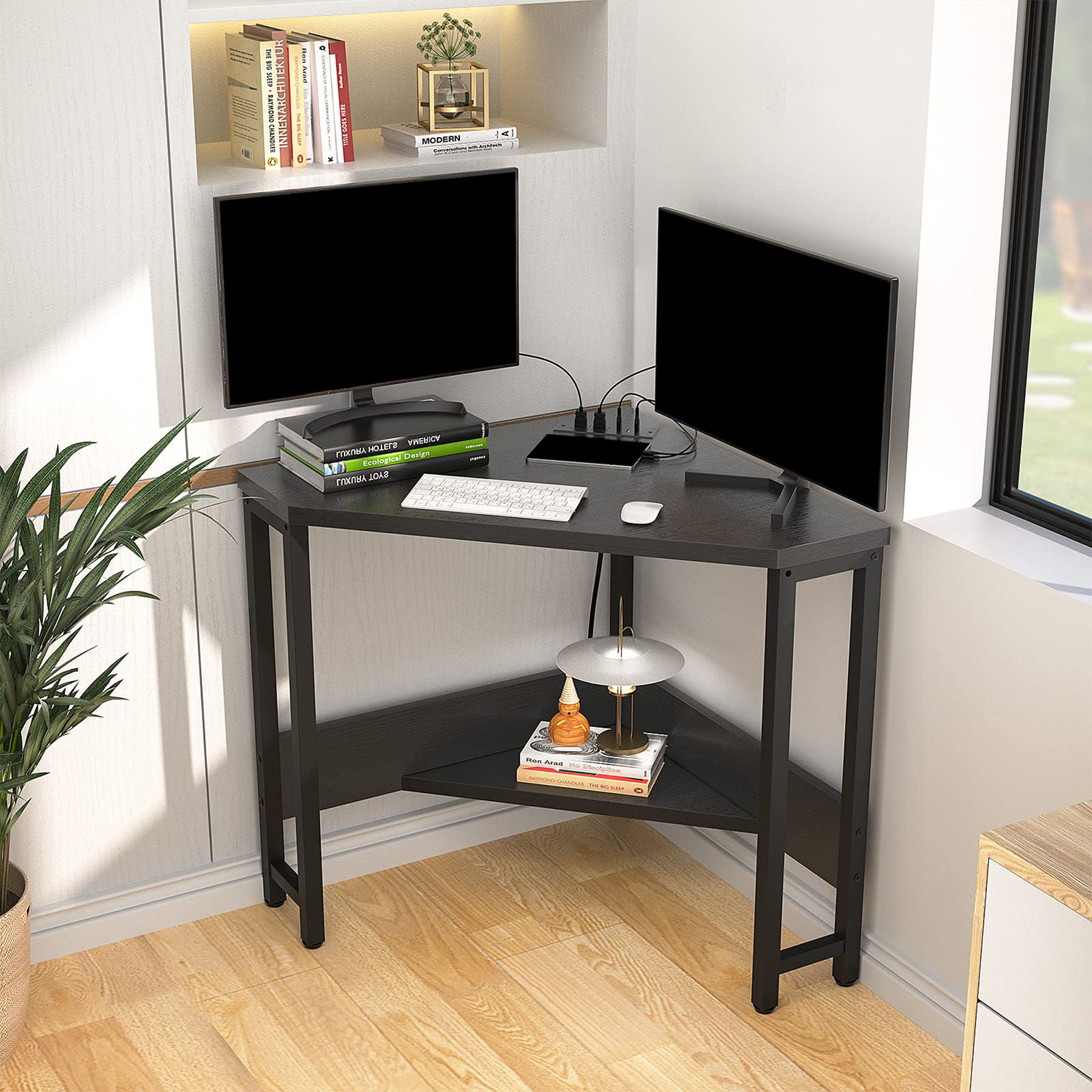 17 Stories Danielys 29.53'' W Corner Writing Desk | Wayfair