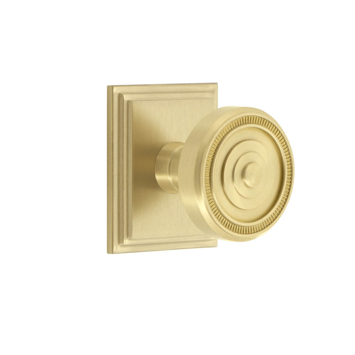 Grandeur Carré Square Rosette With Soleil Knob - Wayfair Canada