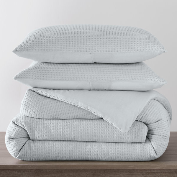 RE/FINE™ Felix Cotton Waffle Comforter Set & Reviews | Wayfair