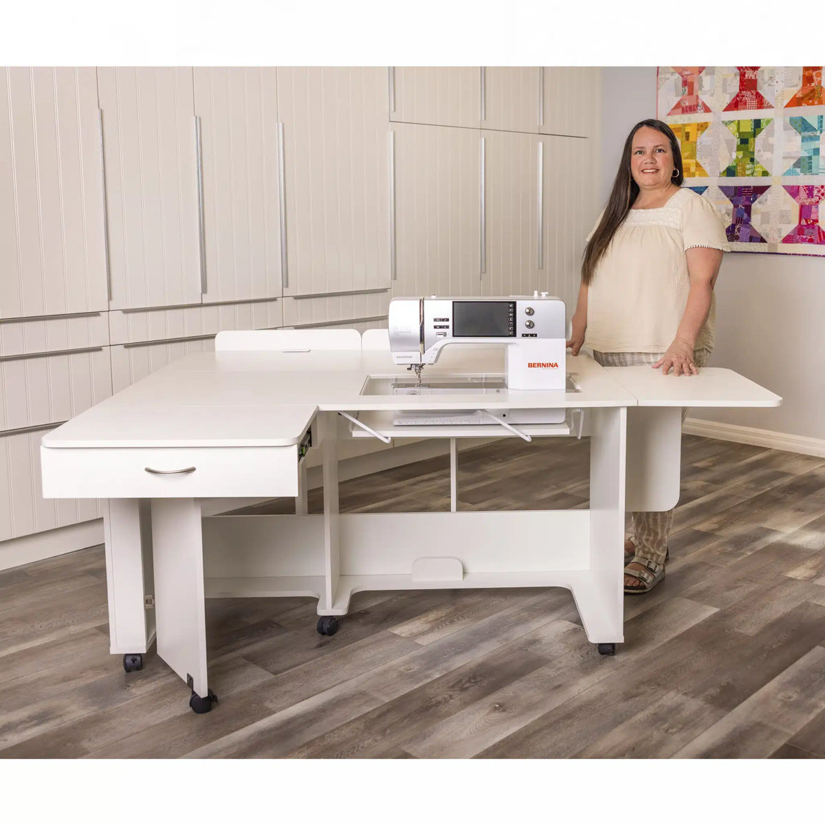 Arrow Sewing Christa Sewing Cabinet with Manual Machine Lift by Arrow ...