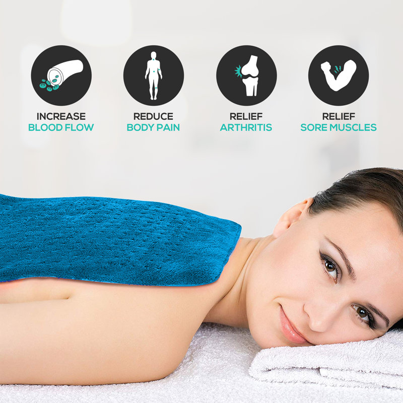 SereneLife Full Body Electric Heating Pad - 150° F Washable Large ...