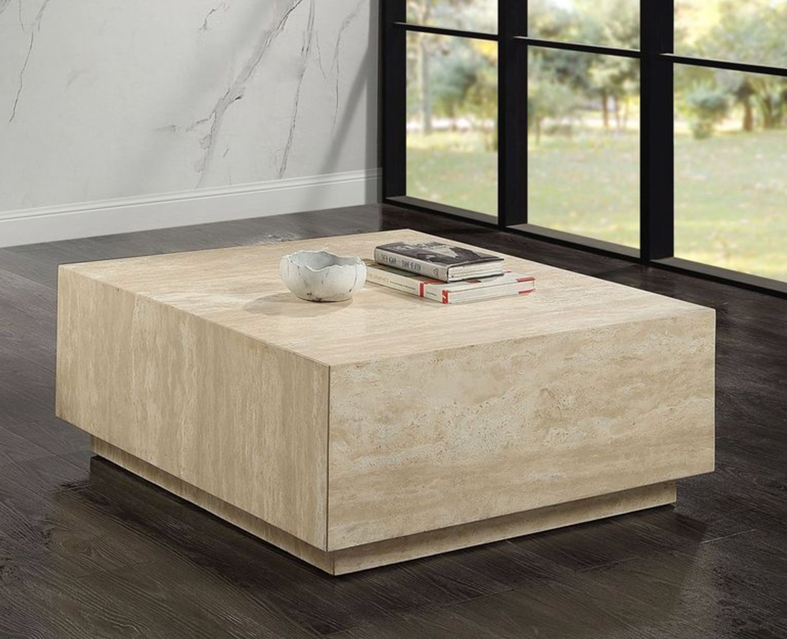 Hokku Designs Travertine Coffee Table | Wayfair