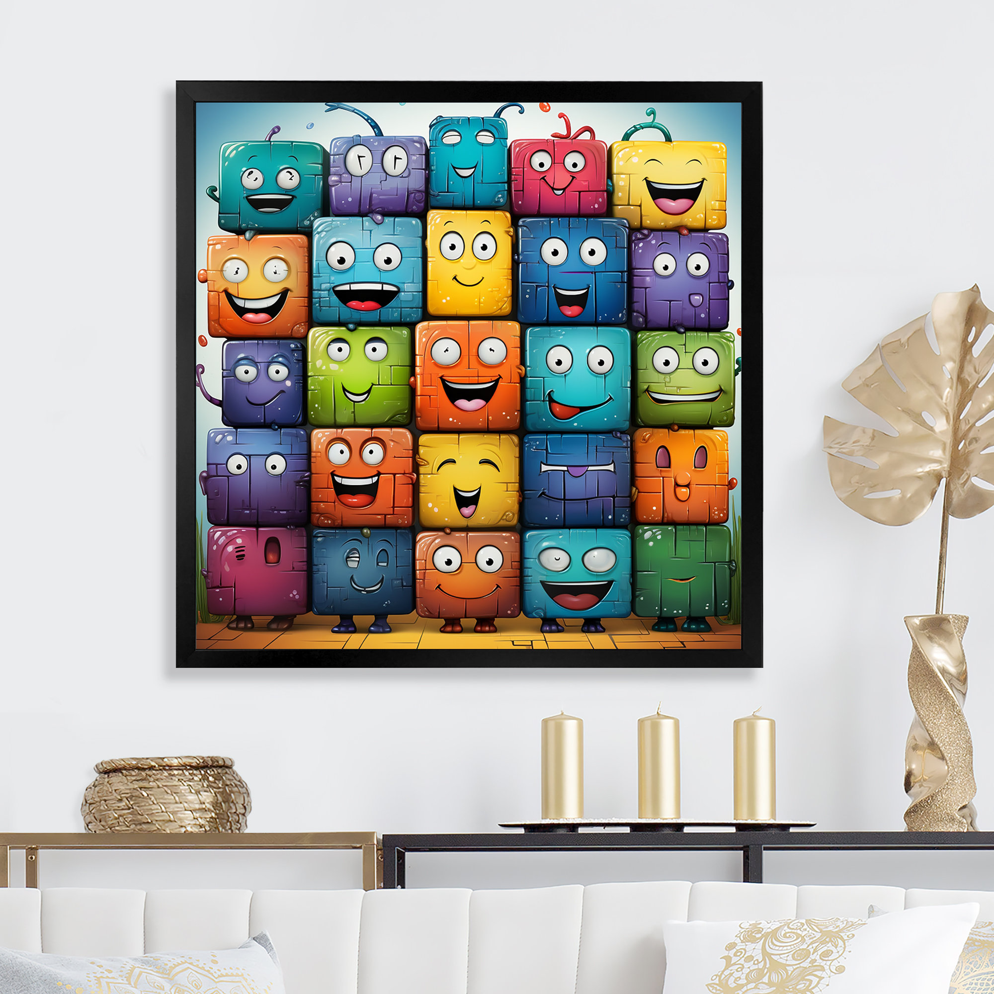 Trinx Colorful Characters Popart Collage III - Pop Wall Art Print | Wayfair