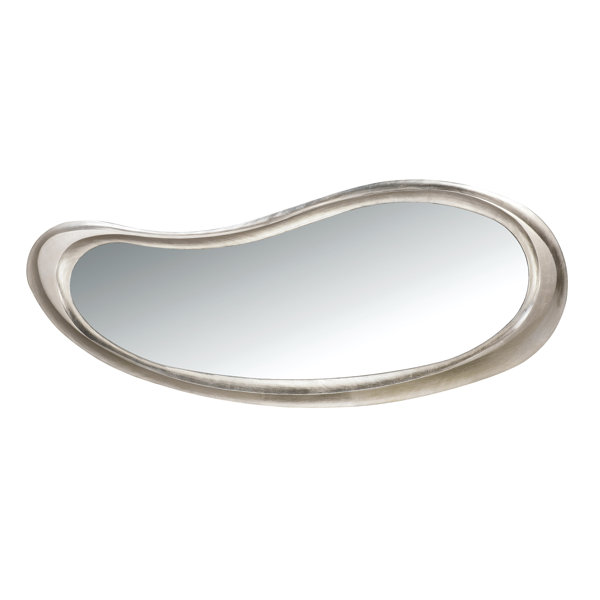 Ivy Bronx Aalivia Novelty Wood Framed Wall Mounted Mirror in Champagne ...