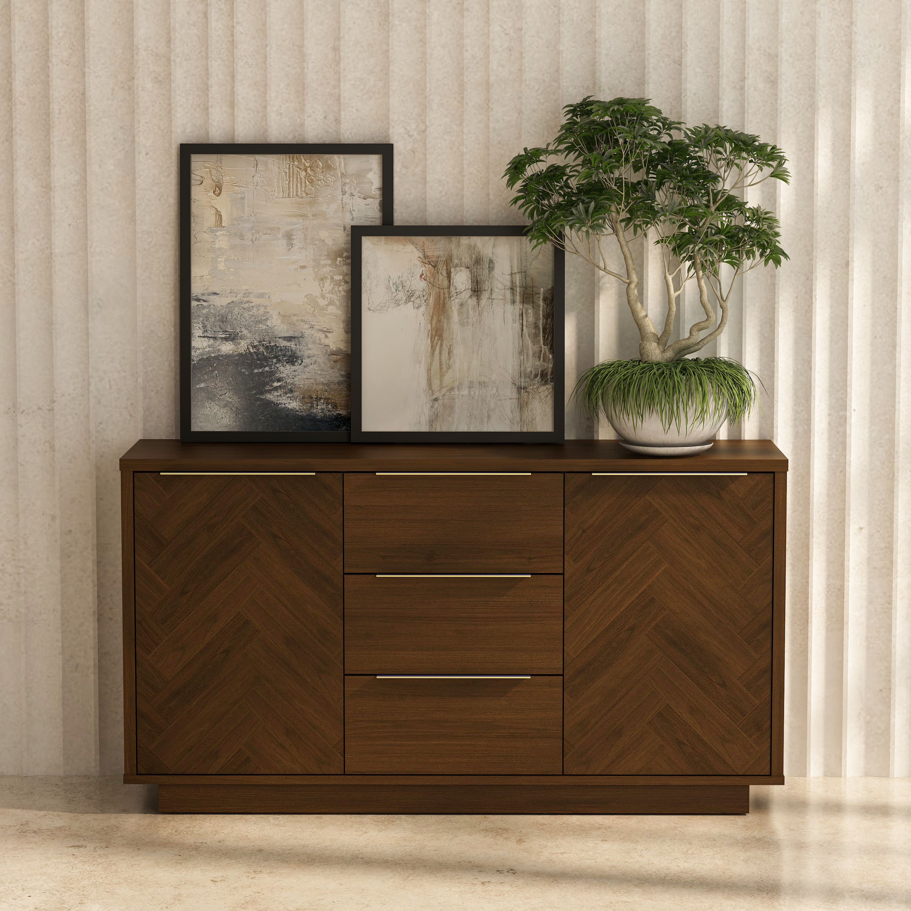 Latitude Run® Warkentin 59" Wide 3 Drawer Sideboard | Wayfair