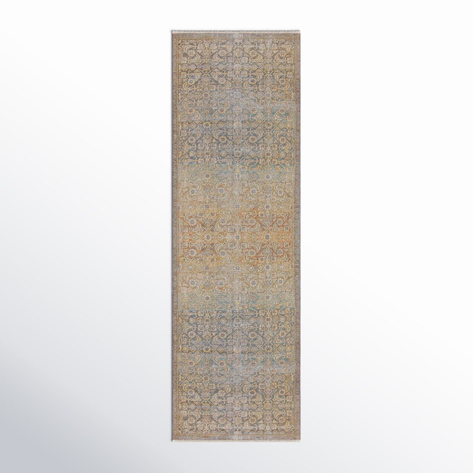 Joss & Main Ally Floral Southern Moss/Mallard Green/Pastel Yellow Area ...