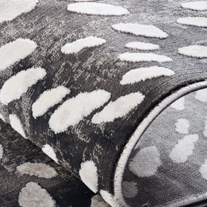 N Natori Animal Print Gray Area Rug & Reviews | Wayfair