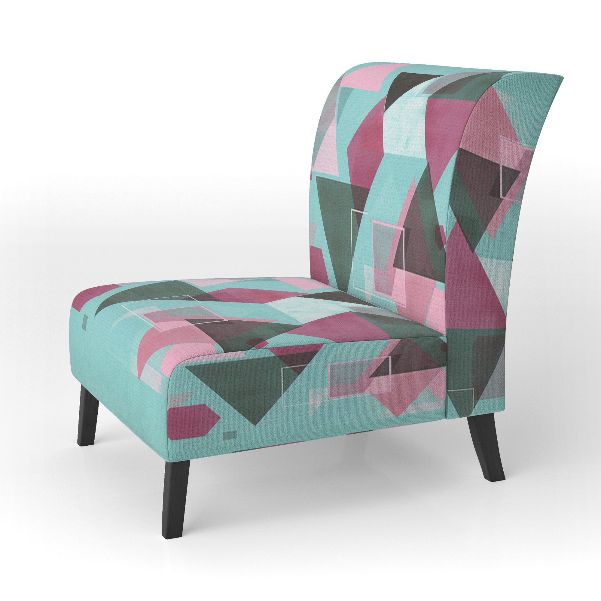 Everly Quinn Geometric Hexagons Pattern I - Upholstered Transitional ...