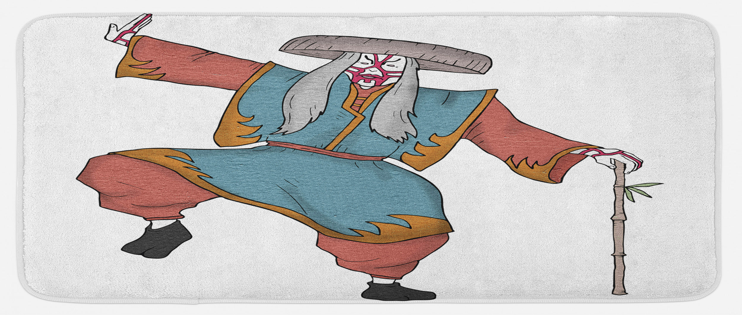 East Urban Home Cultural Character Posing With Traditional Hat Make Up ...