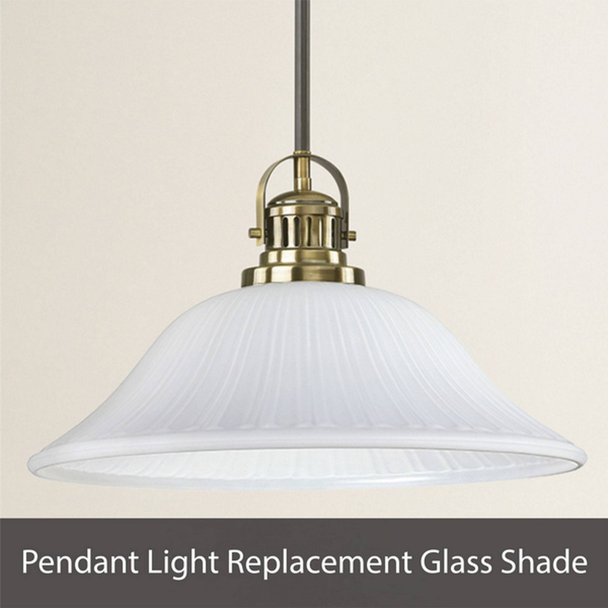 Wrought Studio™ Glass Bowl Lamp Shade ( Screw on ) in White | Wayfair