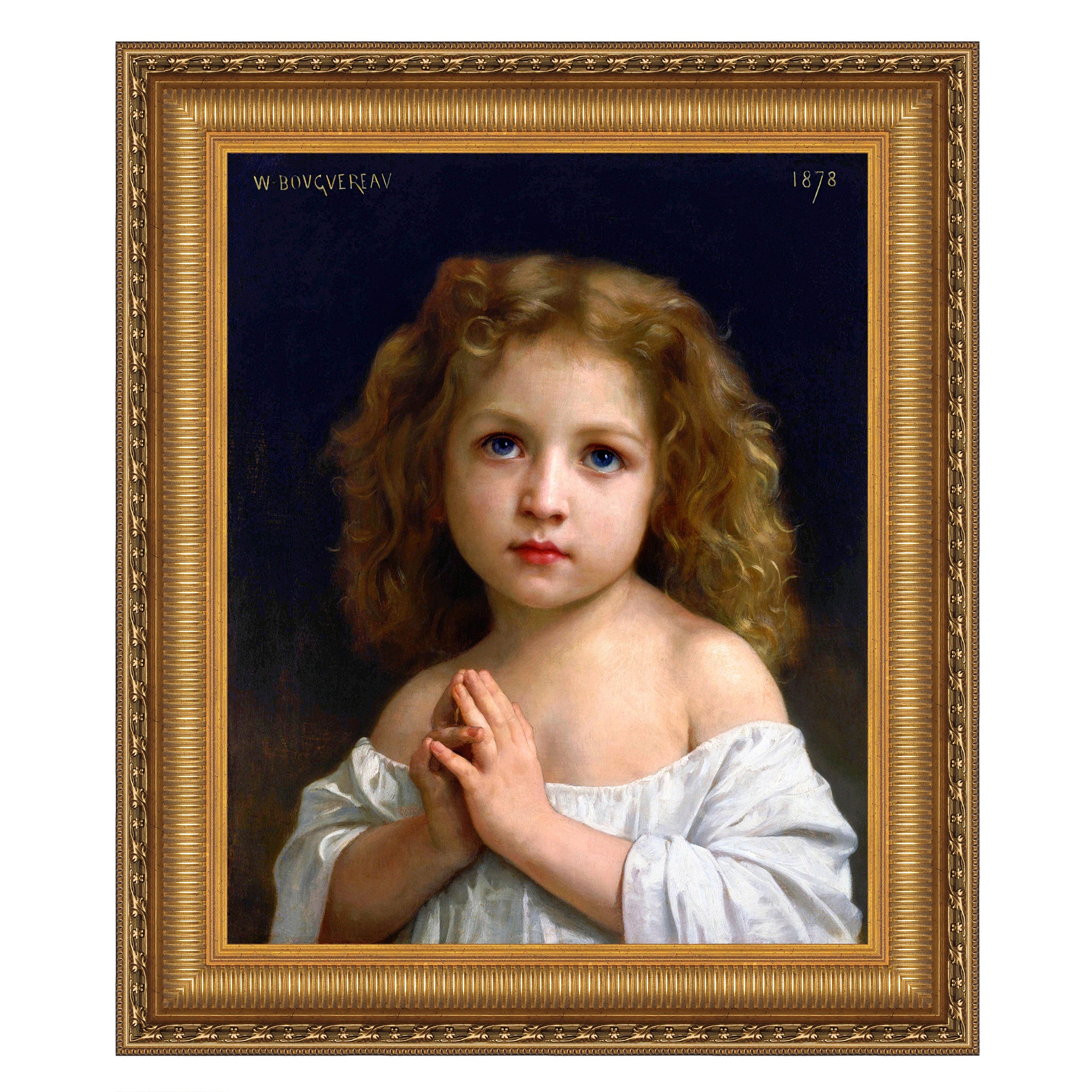 Design Toscano " Little Girl " by William-Adolphe Bouguereau on Canvas ...