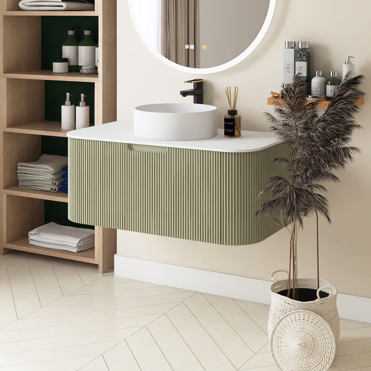 Latitude Run® 36 In. W X 19 In.d X 19 In.h Single Sink Wall-Mounted ...