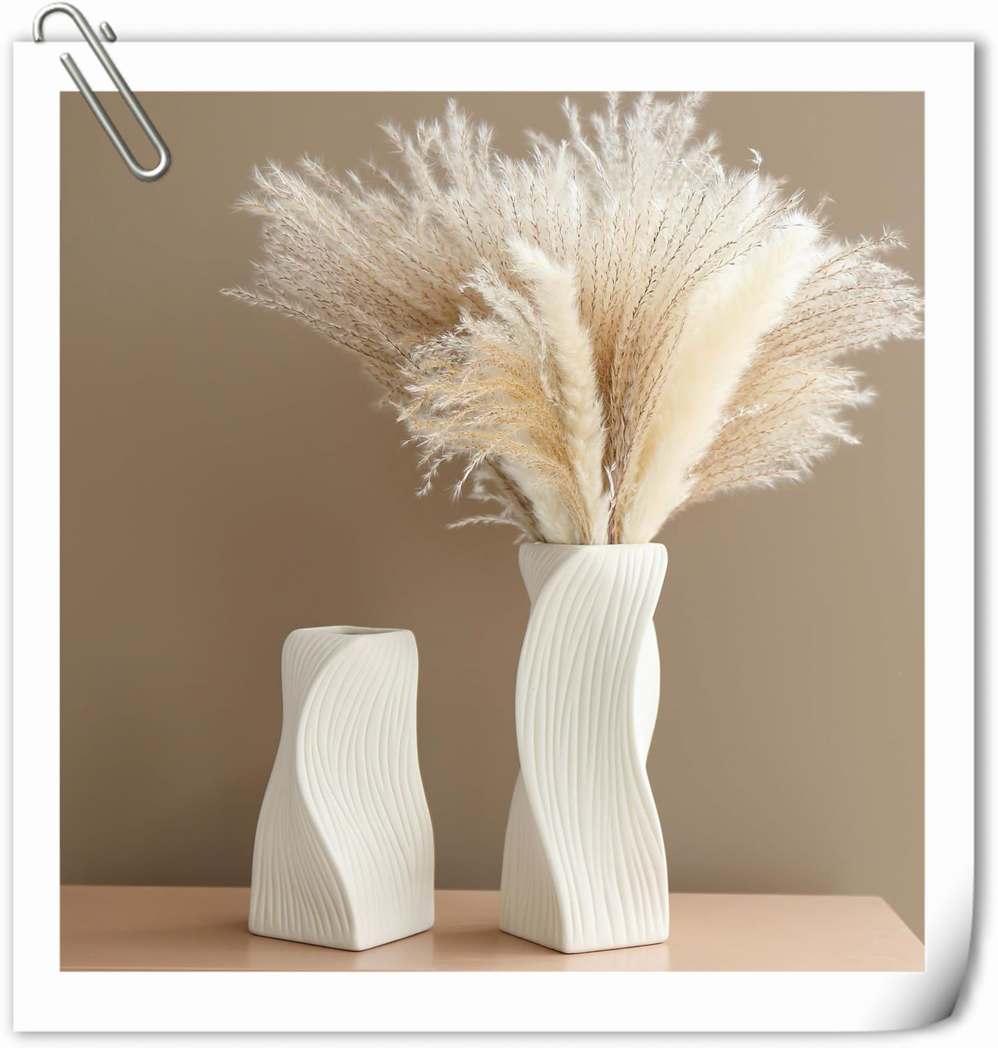 Wrought Studio White Ceramic Vase Set Of 2 For Modern Home Decor ...