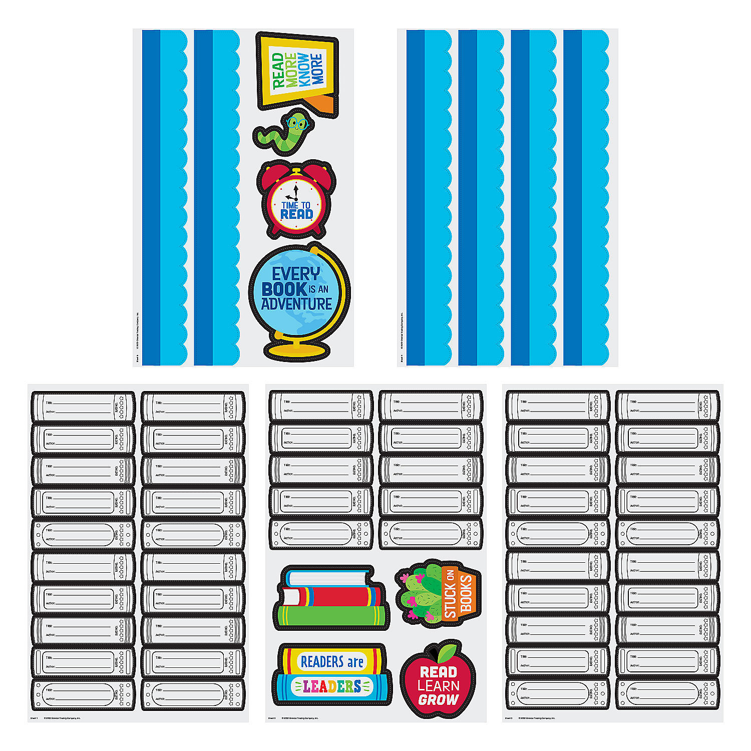 Oriental Trading Company Fun Express Classroom Book Tracker Bulletin ...