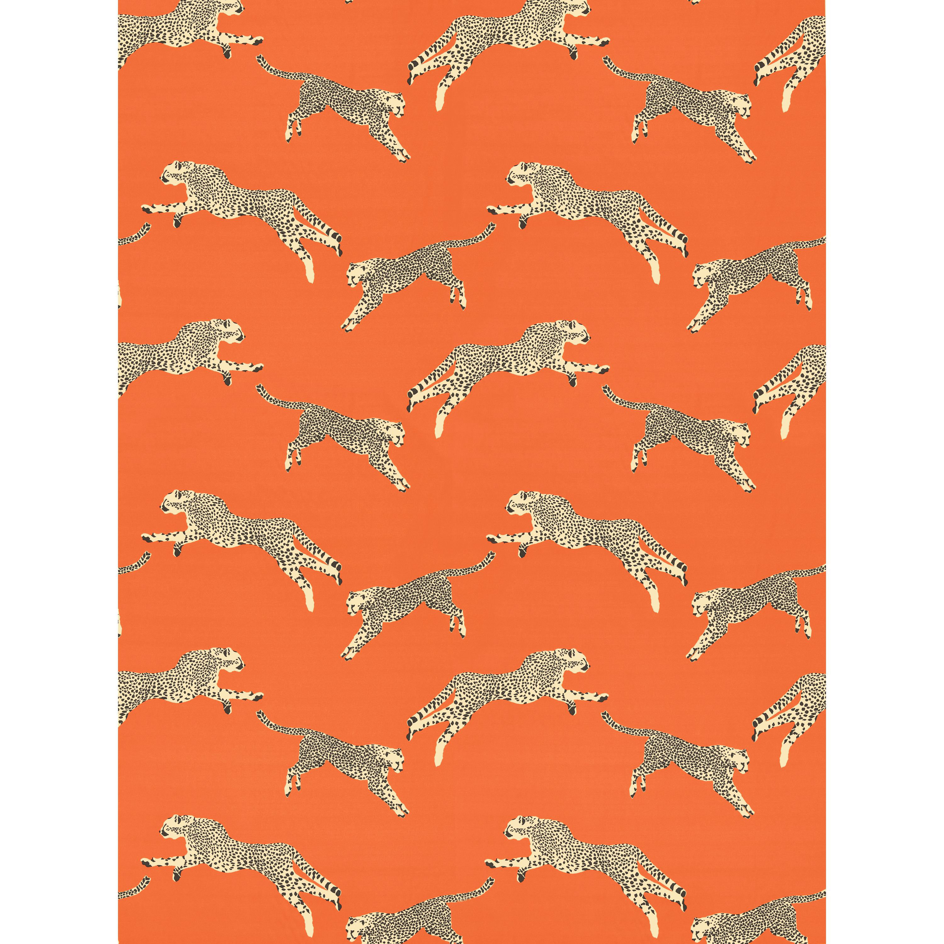 THSc Leaping Cheetah 100% Cotton Fabric | Wayfair