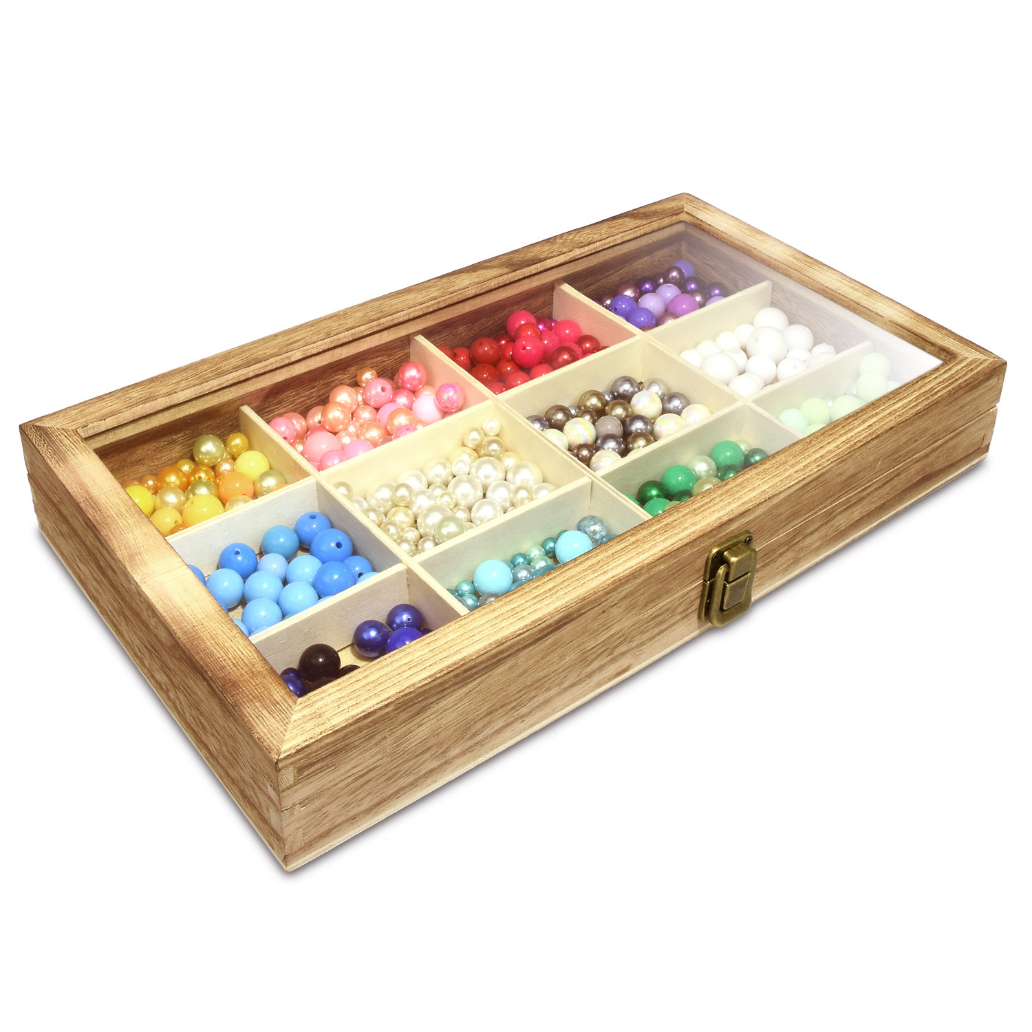 Loon Peak Jewelry Storage Solid Wood Craft Case & Reviews | Wayfair