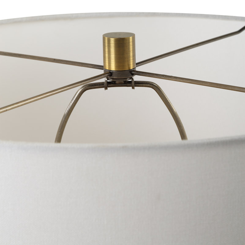 Orren Ellis Tymeir Brown Glass Table Lamp | Wayfair