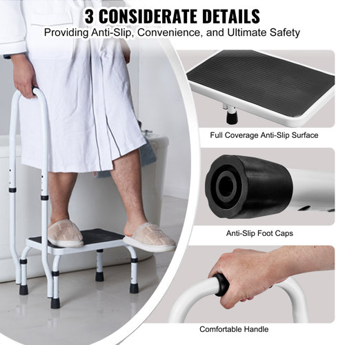 Symple Stuff Aadvi 1 - Step Steel Small Step Ladder | Wayfair