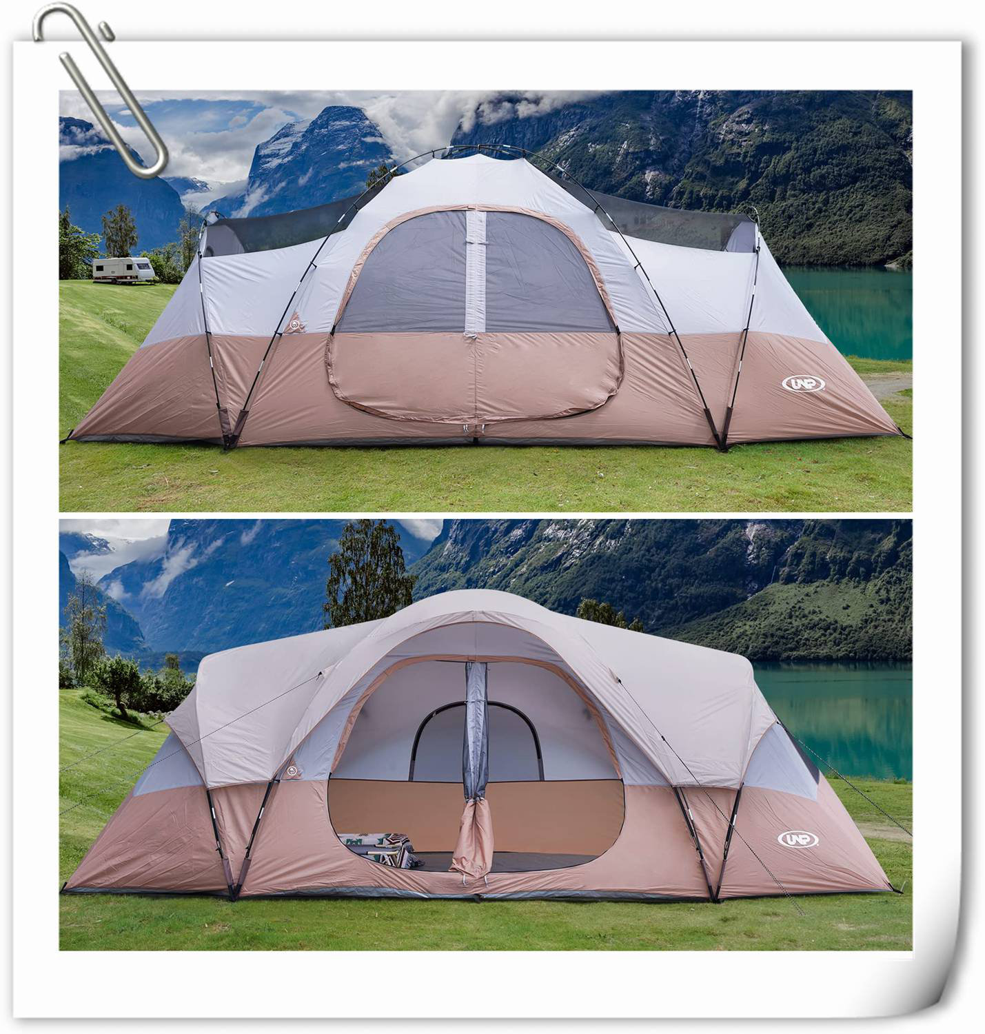 GLOBAL GIRLS LLC Camping Tent 10-Person-Family Tents, Parties, Music ...