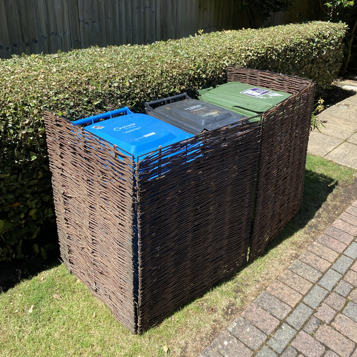 17 Stories Charenton Wooden Triple Bin Store & Reviews | Wayfair.co.uk
